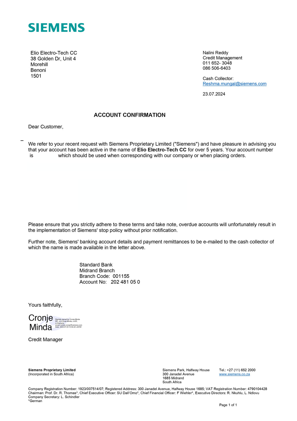 Certifications – Elio Electro Tech CC