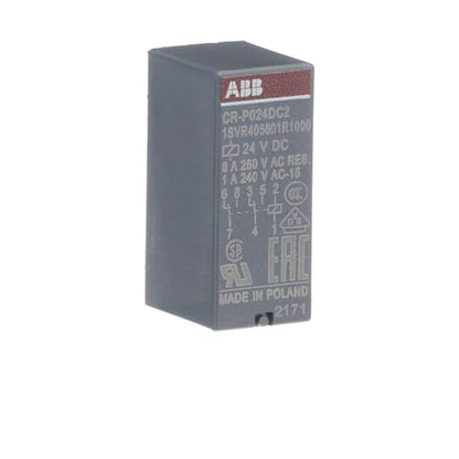ABB CR-P024DC2 Pluggable interface relay 2c/o, A1-A2=24VDC, 250V/8A 1S ...