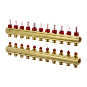 Danfoss Manifold FHF-F, Brass, Number of heating manifold connections ...