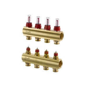 Danfoss Manifold FHF-F, Brass, Number of heating manifold connections ...